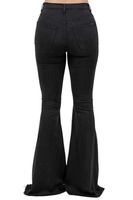 Rodeo Bell Bottom Jean Gray Horse Belly Hide – StushCoutureApparel